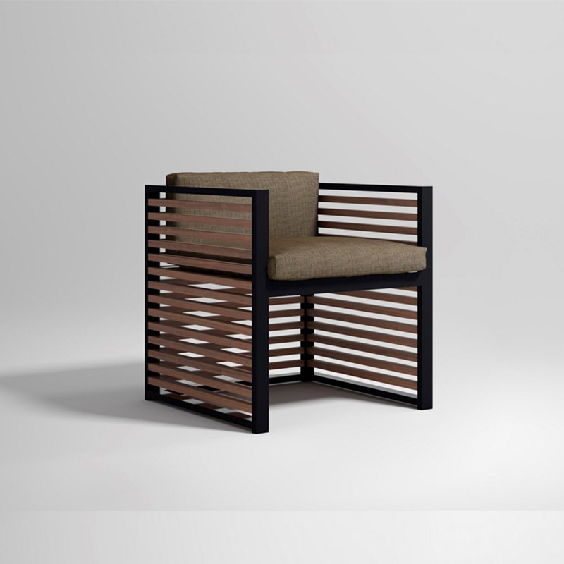 Boxy design lounge chair - Orchid Outdoor